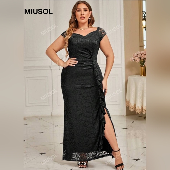 Miusol | Dresses | Miusol Lace Evening Gown 2x | Poshmark
